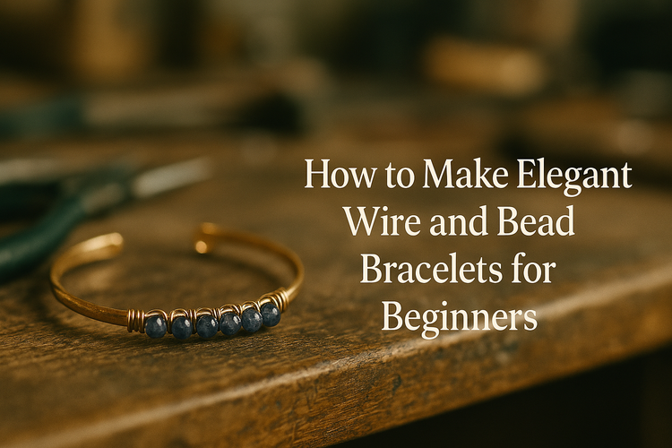 How to make elegant wire and bead bracelets for beginner ? – Jewelry ...